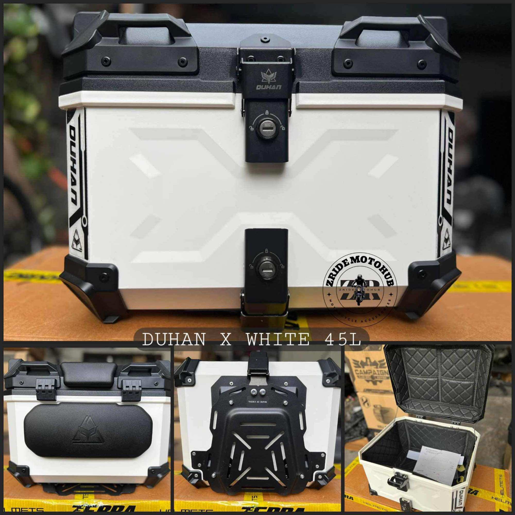 DUHAN 45L TOPBOX - HARD PLASTIC with BACKREST | Lazada PH