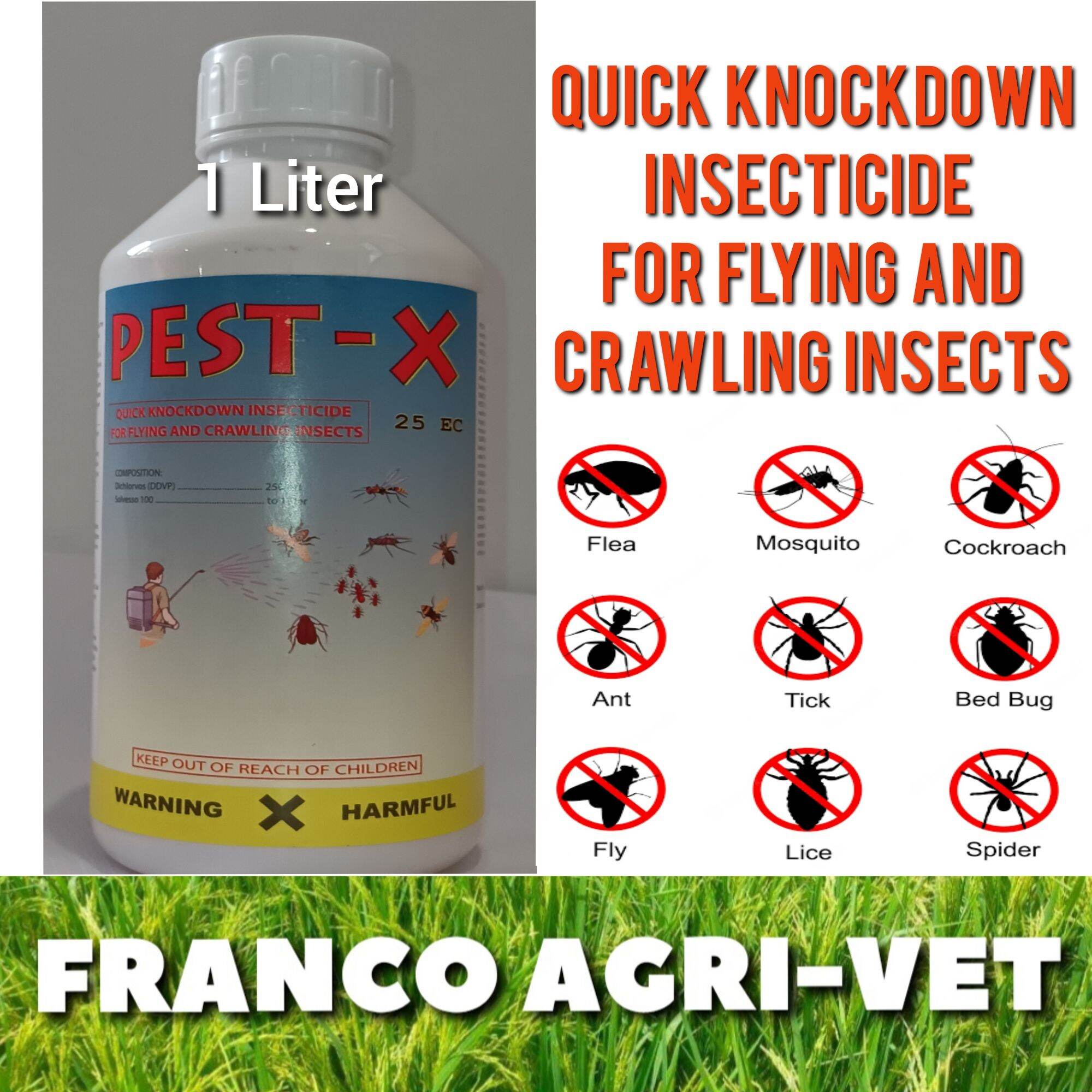 Pest-X 25 EC Insecticide ( Flying and Crawling Insects Killer - 1 Liter ...