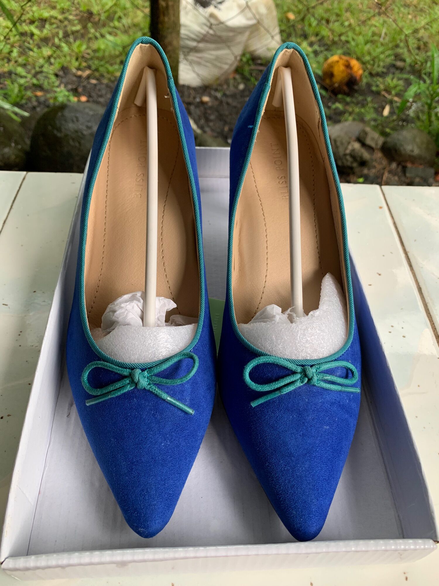 Japan / Bliss Point - Royal Blue Pumps with Ribbon | Lazada PH