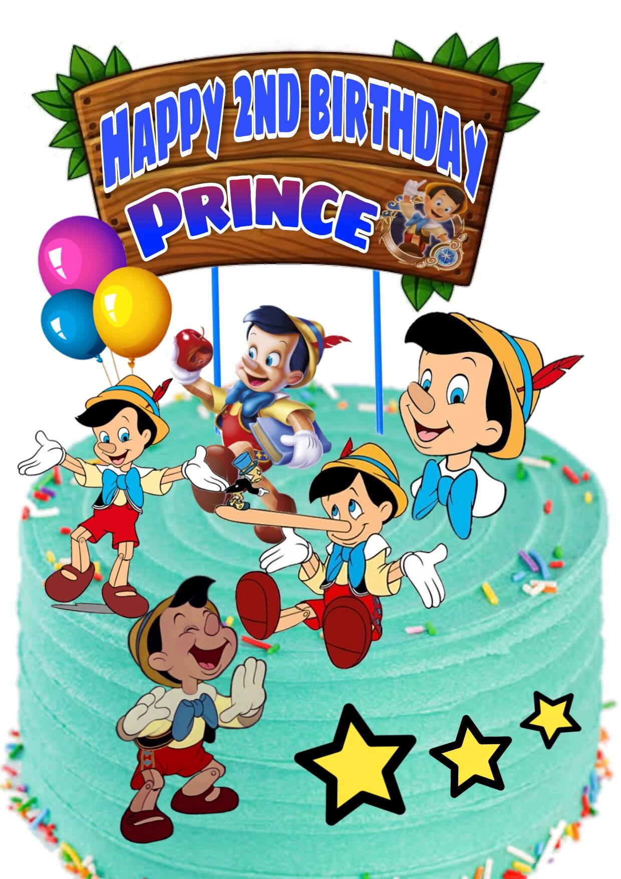 PINOCCHIO cake topper set | Lazada PH