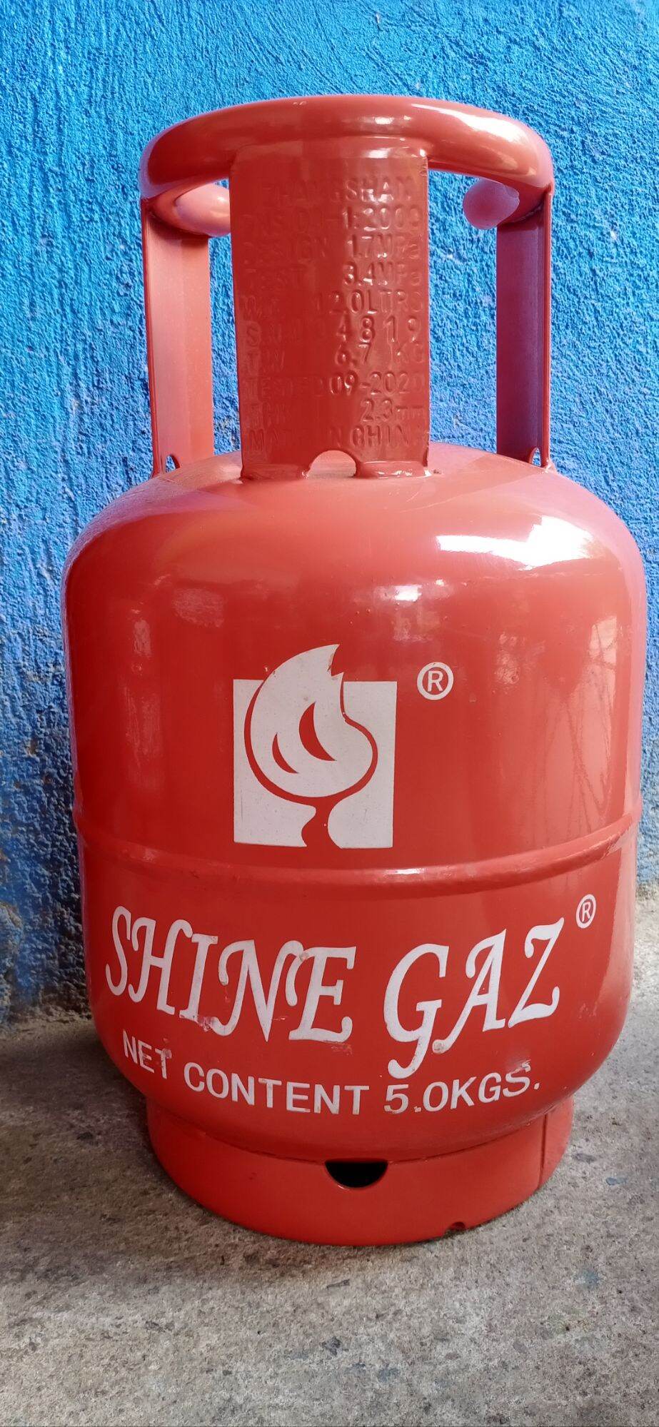 SHINEGAZ 5KG EMPTY TANK WITH FREE REGULATOR AND LPG HOSE | Lazada PH