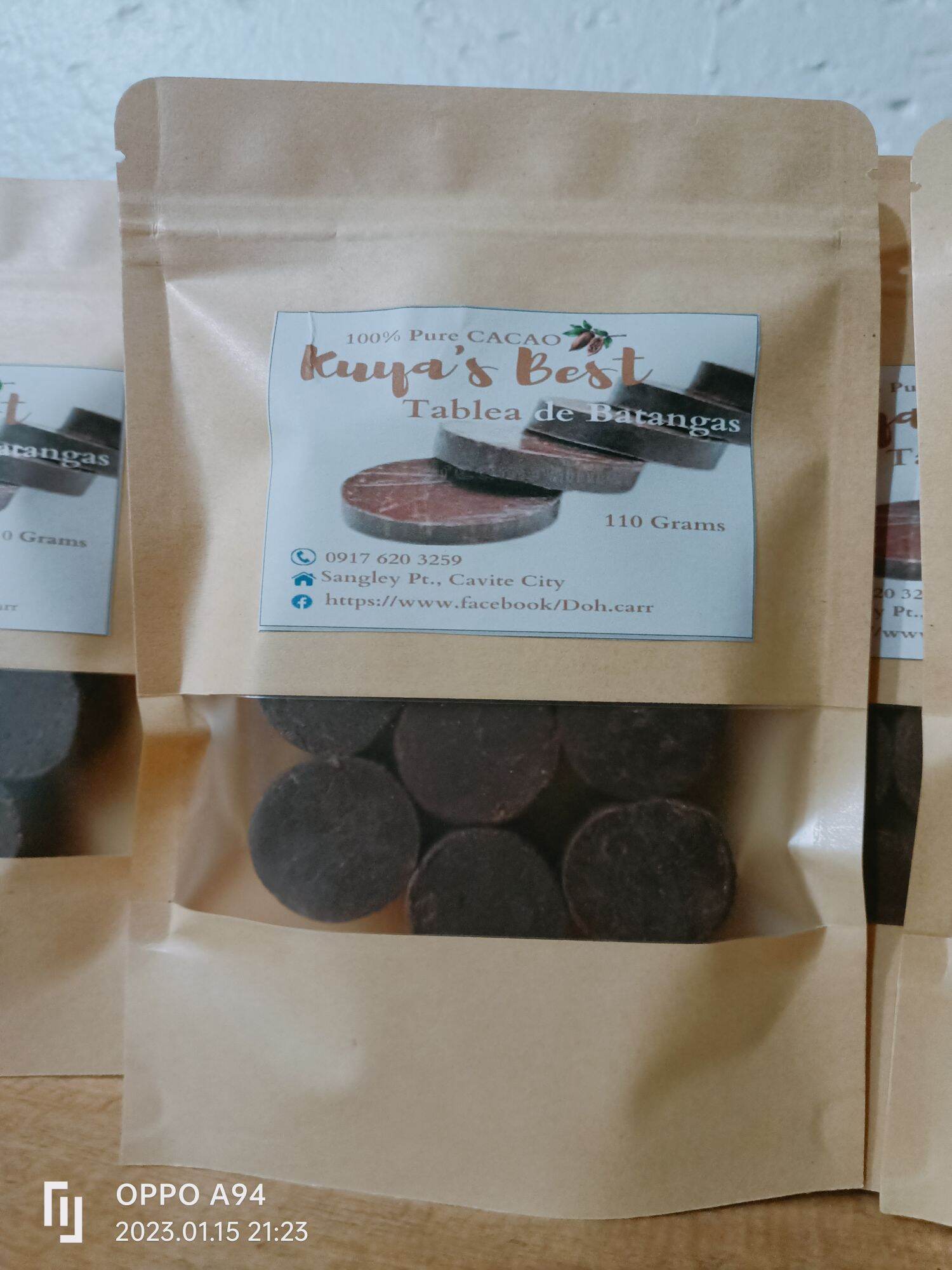 Kuya's Best Pure CACAO Tablea Batangas Thick slice (110grams ...