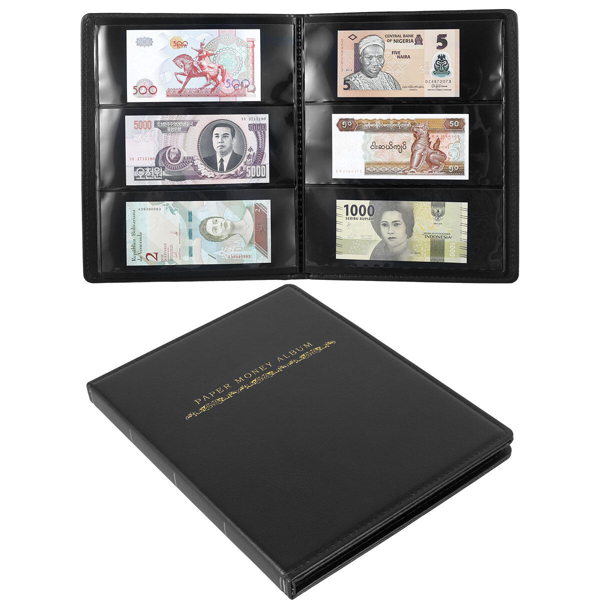 Banknote World Currency Collection Album, Dollar Bill Holders for ...