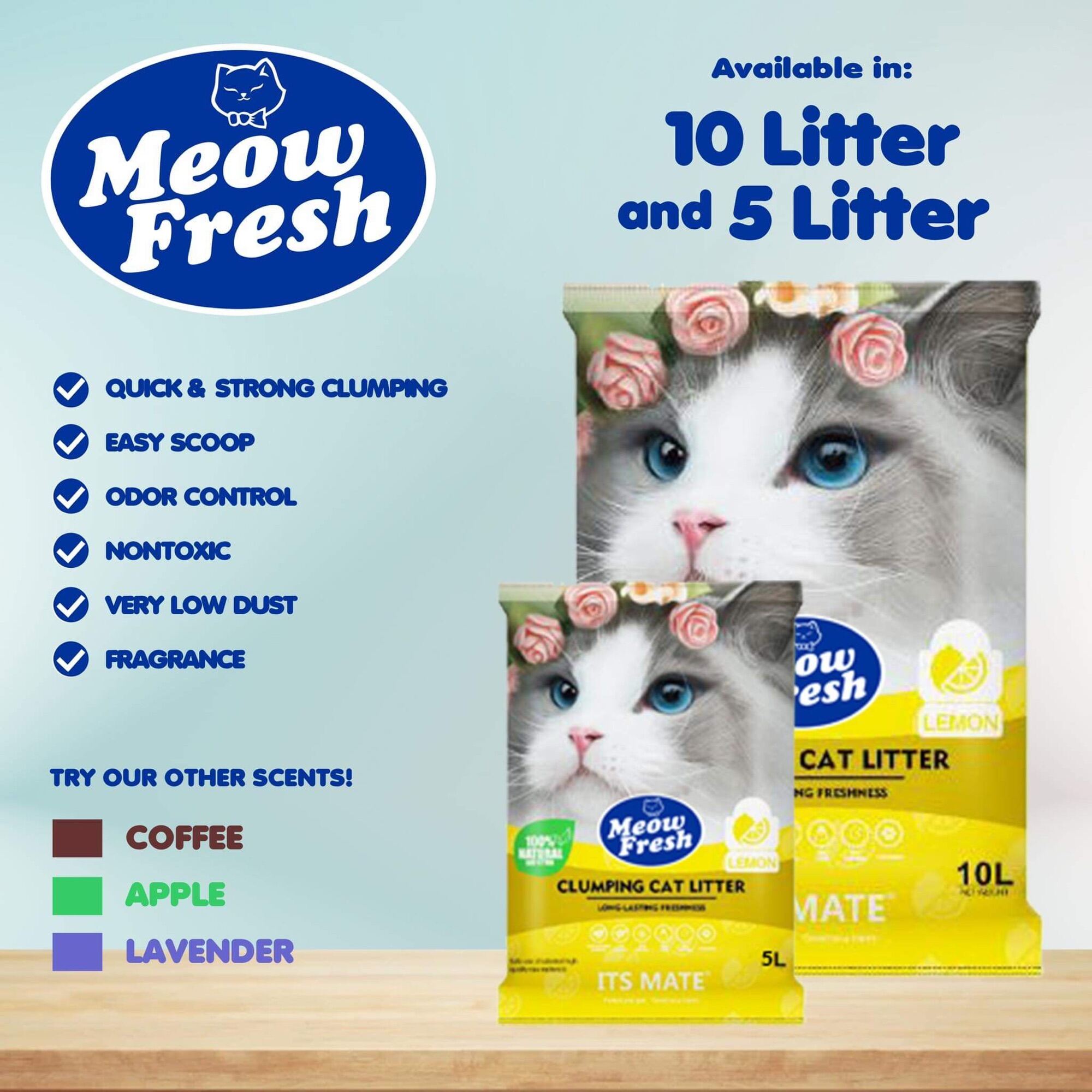 Meow Fresh Cat Litter 10L | Lazada PH