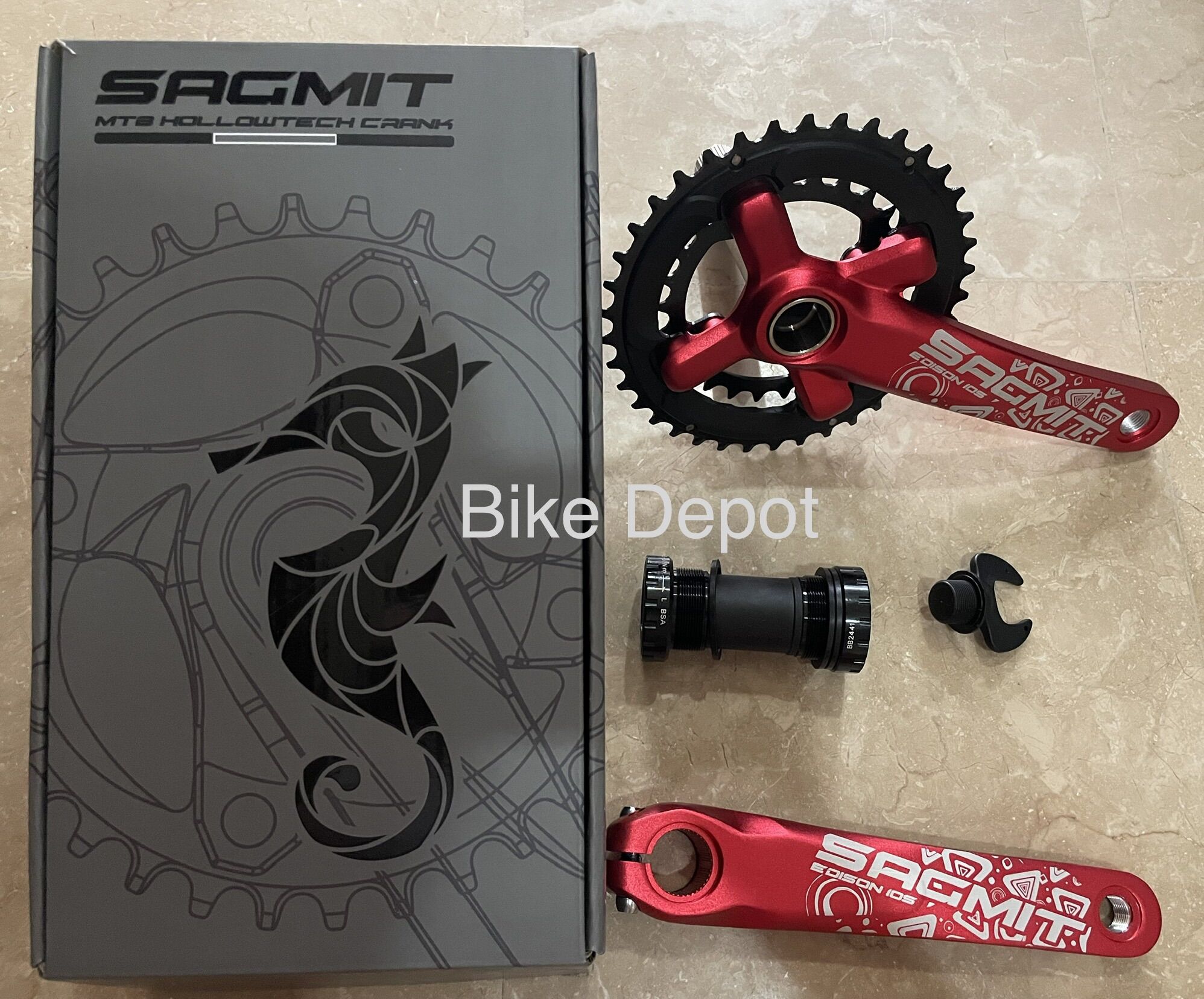 SAGMIT Edison 10s Hollowtech Crankset | Lazada PH