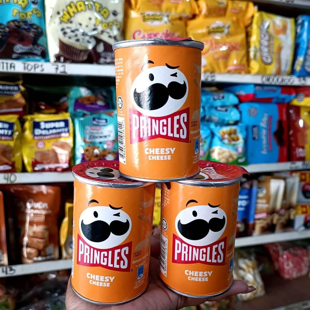 Pringles small buy 3 x 42 g / original flavor / chessy cheese / sour ...