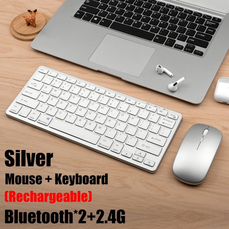 Wireless Keyboard Bluetooth 5.0&2.4G Mini Multimedia teclado bluetooth ...