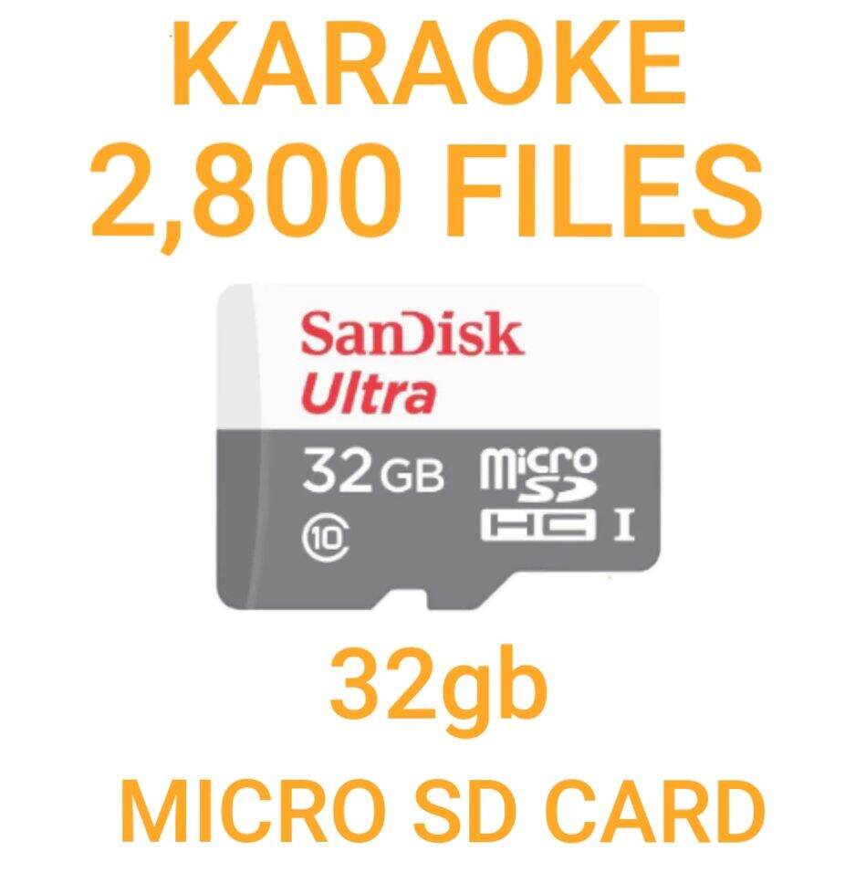 Usb Flashdrive and SD Card With OFFLINE KARAOKE 5000 Files/Songs ...