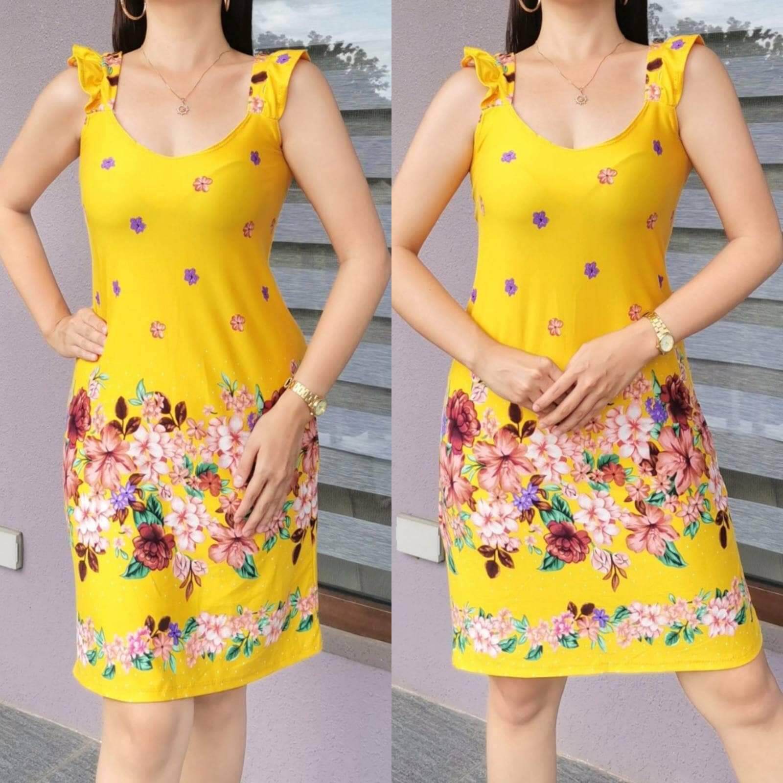 HANNAH DRESS SENEPA PRINT FIT SMALL TO XL | Lazada PH