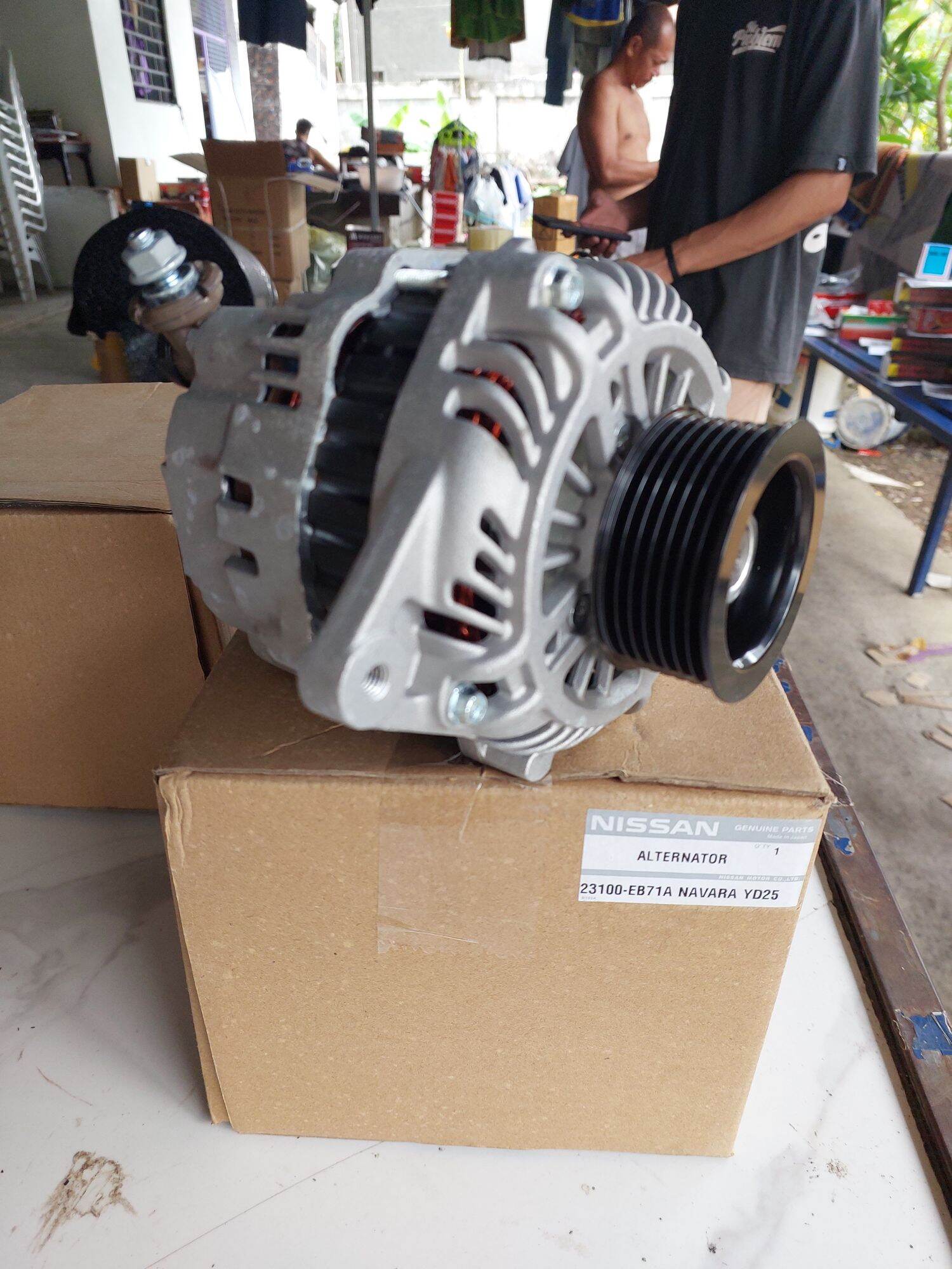 23100-EB71A ALTERNATOR ASSEMBLY 12V NISSAN NAVARA D40 100 AMP 7PK OEM | Lazada PH