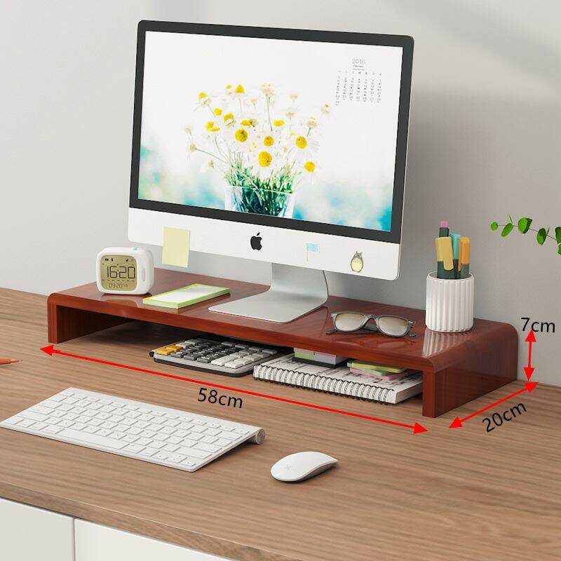 Computer Riser Monitor Height-Increasing Desktop Raised Desk Keyboard ...