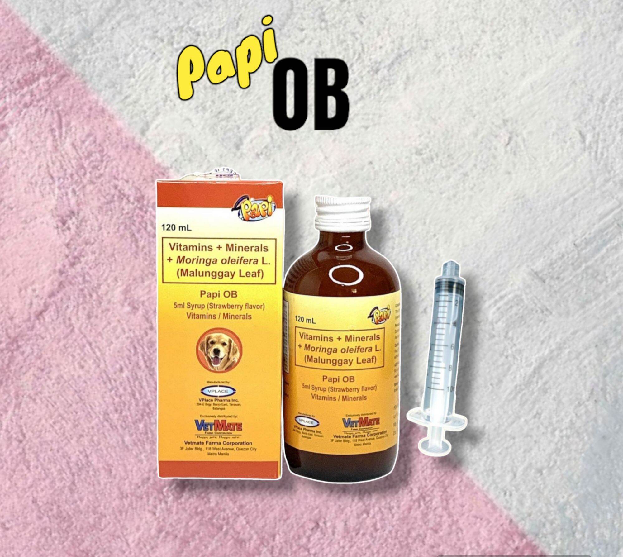 PAPI OB vitamins for Pregnant Dog 120ml | Lazada PH