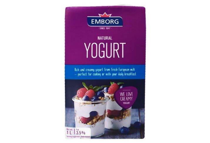 {TTHEE}Emborg natural yogurt 1L | Lazada PH
