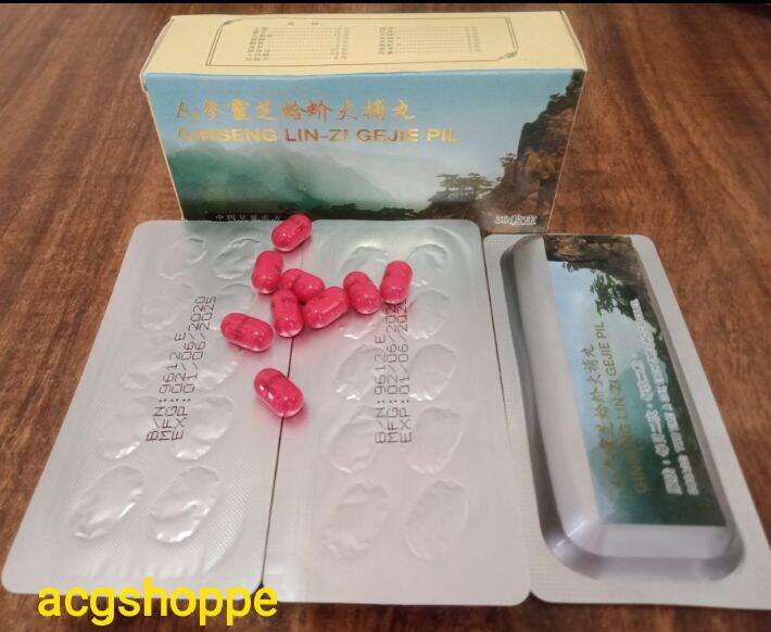 Original Ginseng Linzi 30 White Bottle and Blister Pack | Lazada PH