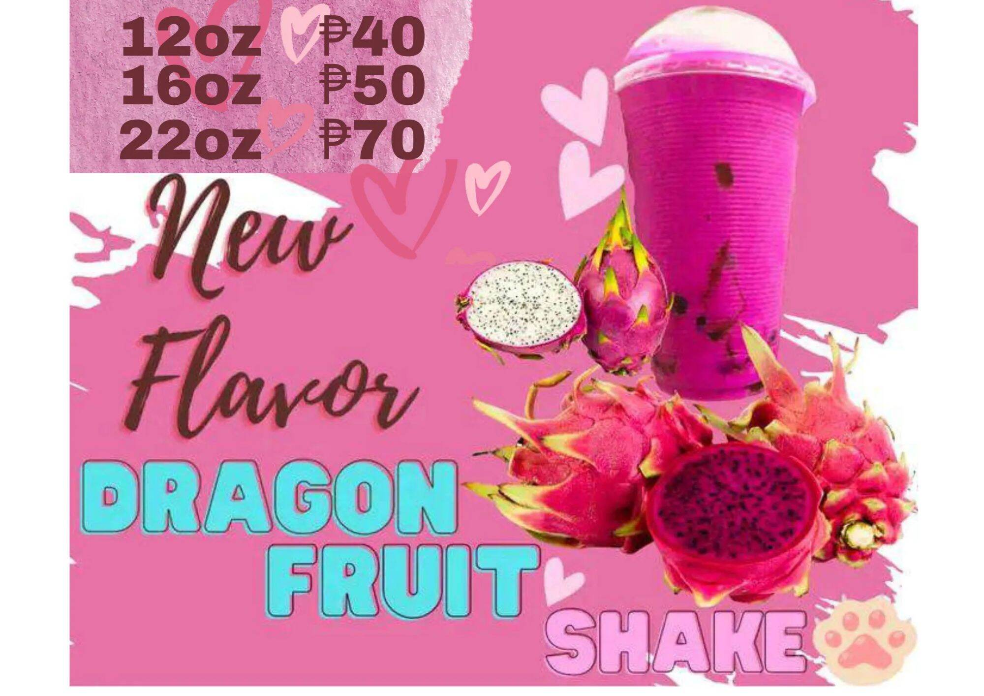 Dragon Fruit shake Signages A4size Laminated waterproof | Lazada PH