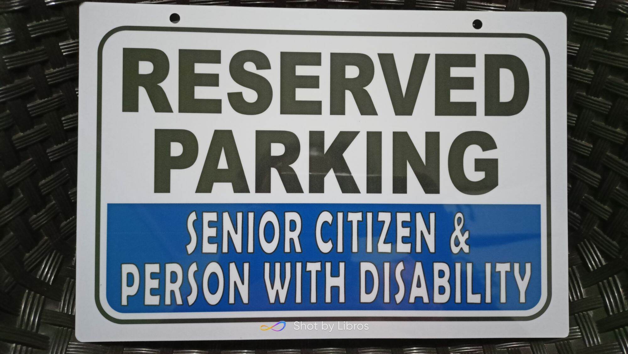 Reserved Parking Senior Citizen & PWD Signage A4 Size PVC (Hard Plastic ... Reserved Parking Senior Citizen & PWD Signage A4 Size PVC (Hard Plastic ...
