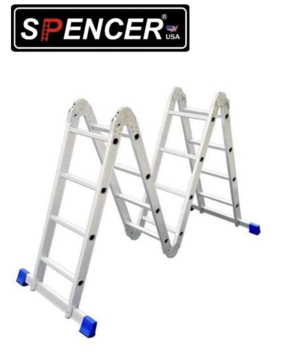 SPENCER USA ALUMINUM MULTI-PURPOSE LADDER 4 X 3/ 4 X4 / 4 X5 | Lazada PH
