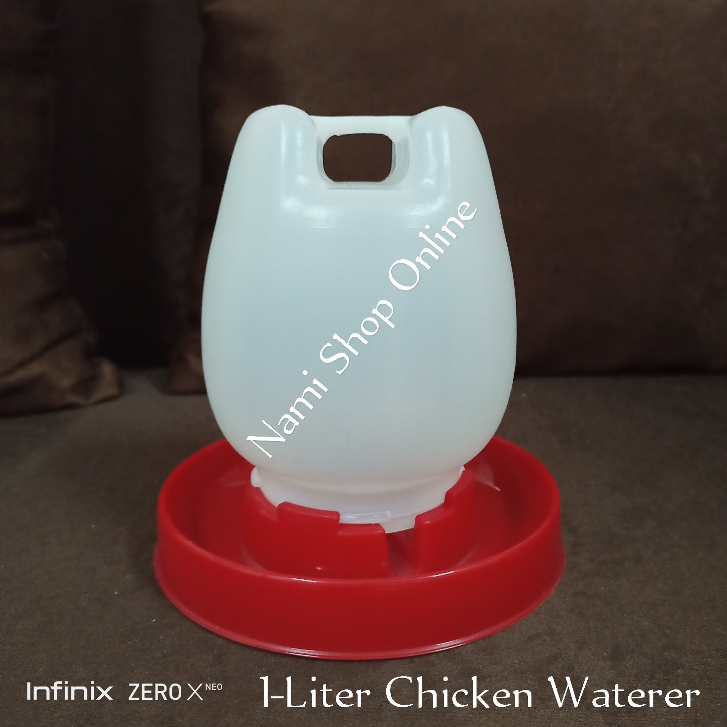 CHICKEN WATERER 1-LITER DRINKER WITH HANDLE