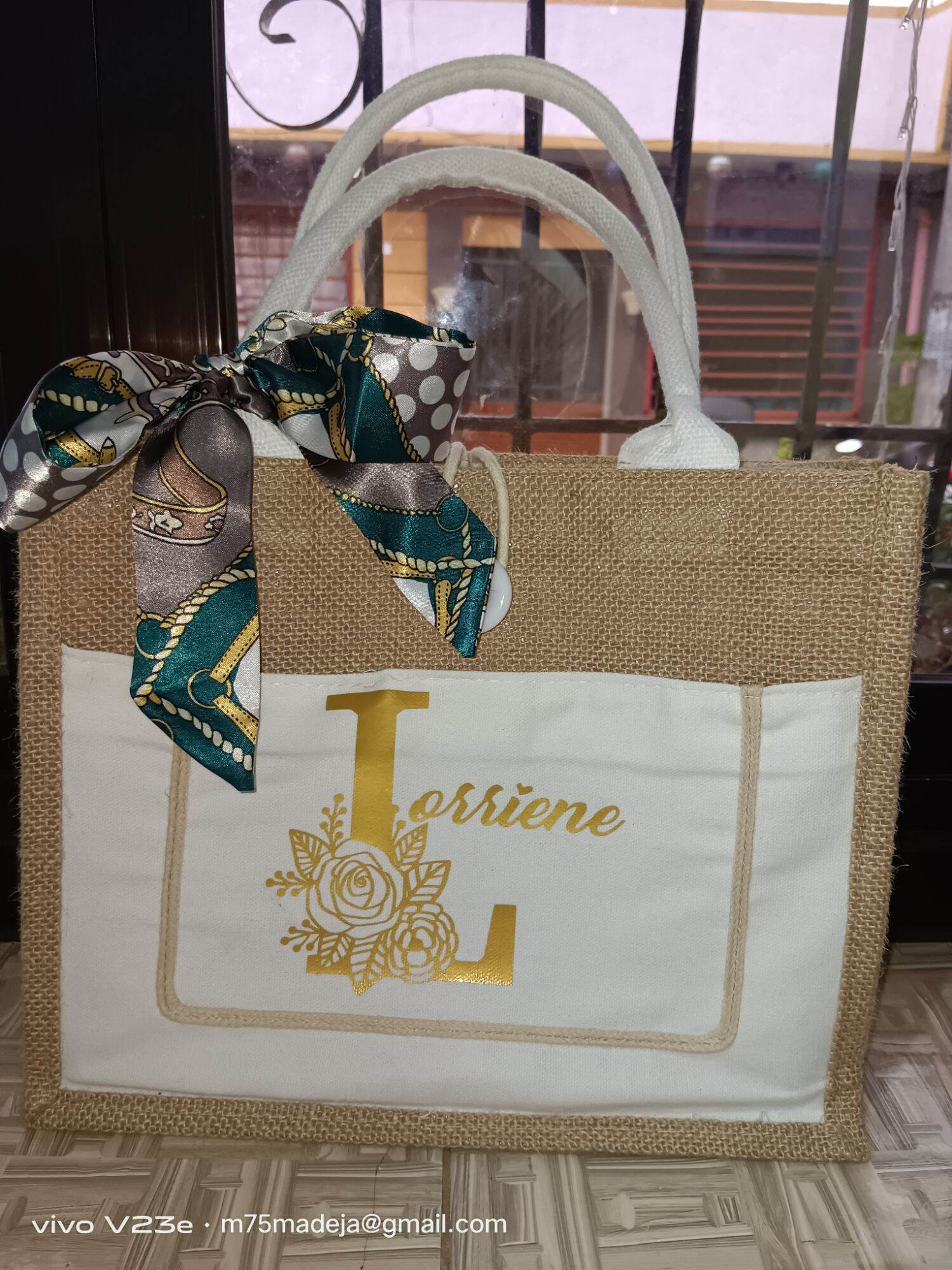 CUSTOMIZED / PERSONALIZED BURLAP ABACA BAG | Lazada PH