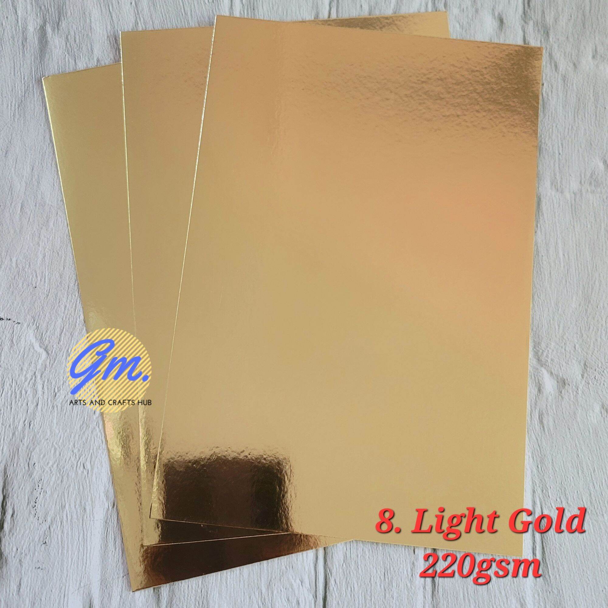 Metallic Board 220-250gsm 10 Sheets Mirror Board School Supplies ...