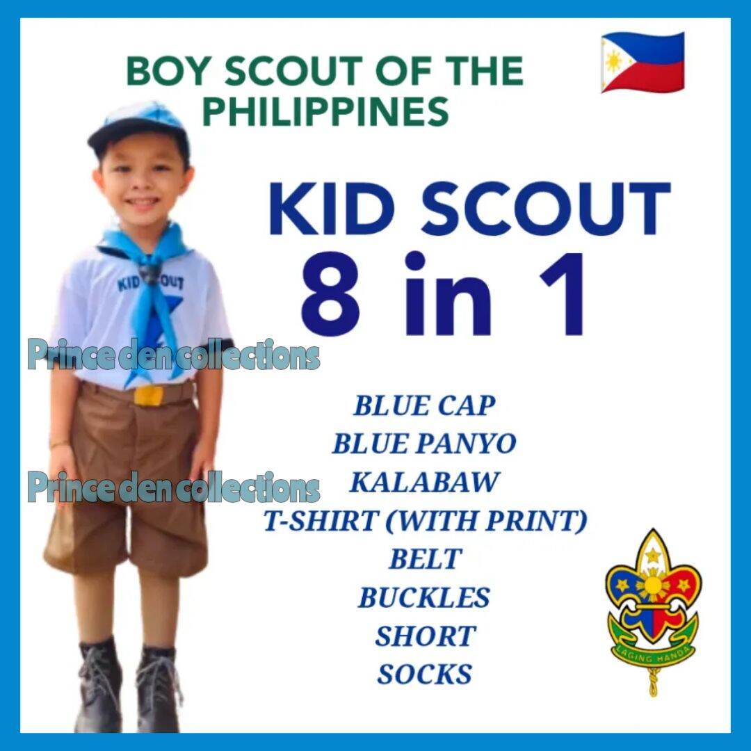 KAB KID BSP SENIOR SCOUT UNIFORM COMPLETE SET (8 IN 1) KID SIZE TO ...