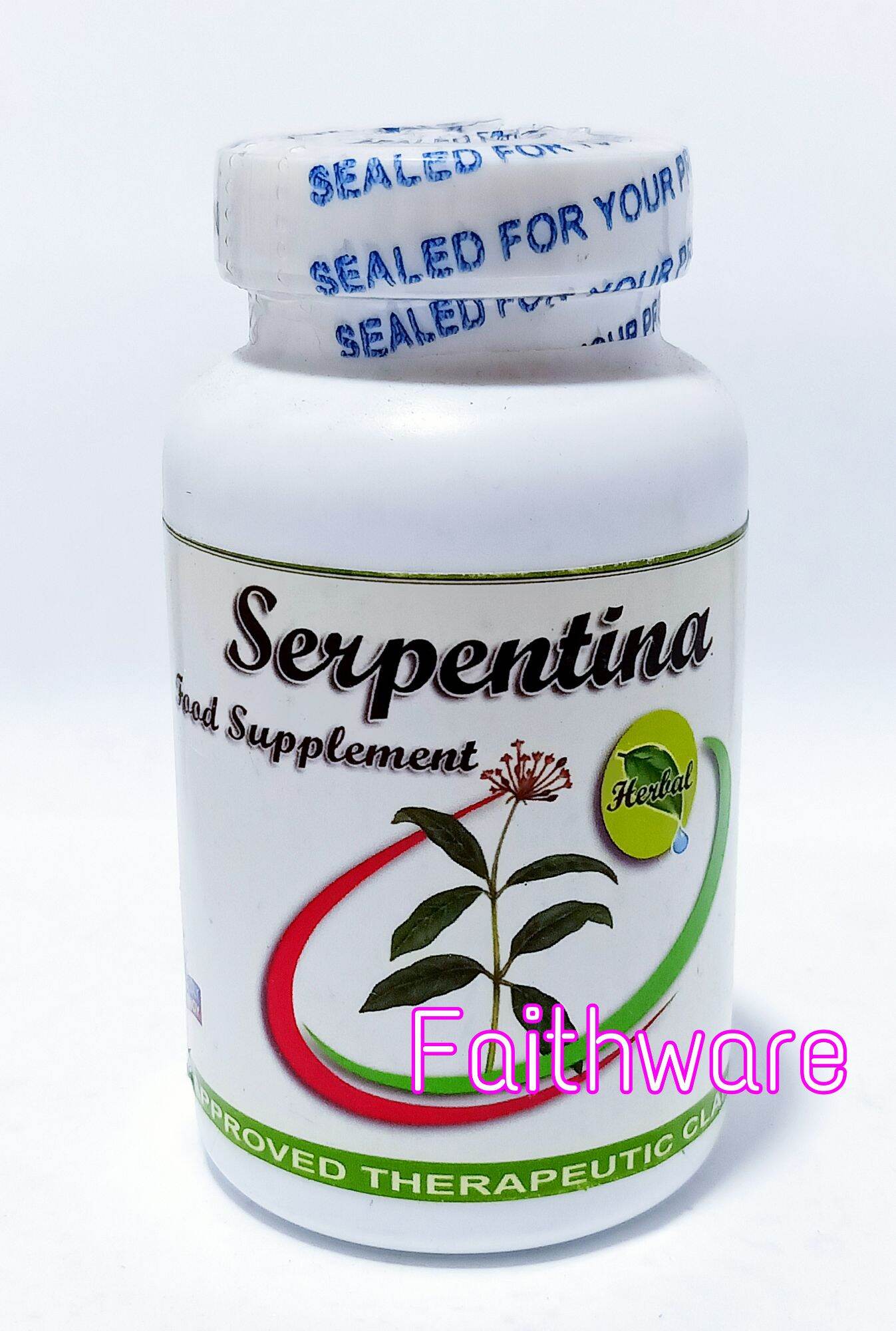 Serpentina Herbal Food Supplement Capsules 100 Capsules | Lazada PH
