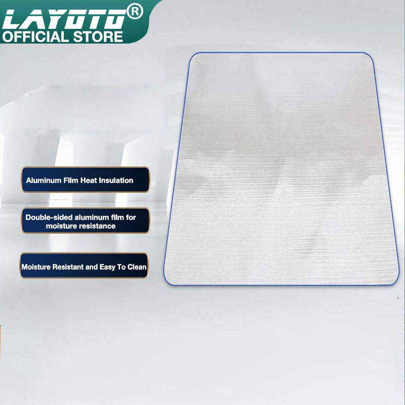 LAYOTO Waterproof Ground Mat Camping Double Sided Aluminium Foil ...