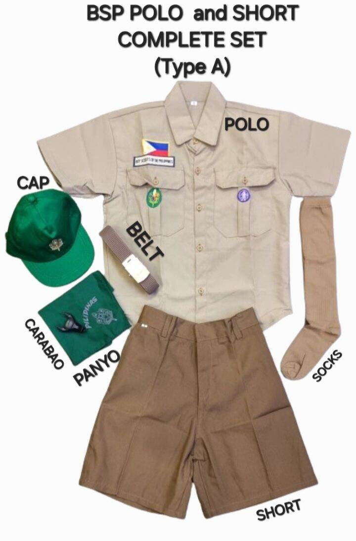 BSP POLO and SHORT COMPLETE SET(TYPE A) REPELLANT FABRIC | Lazada PH