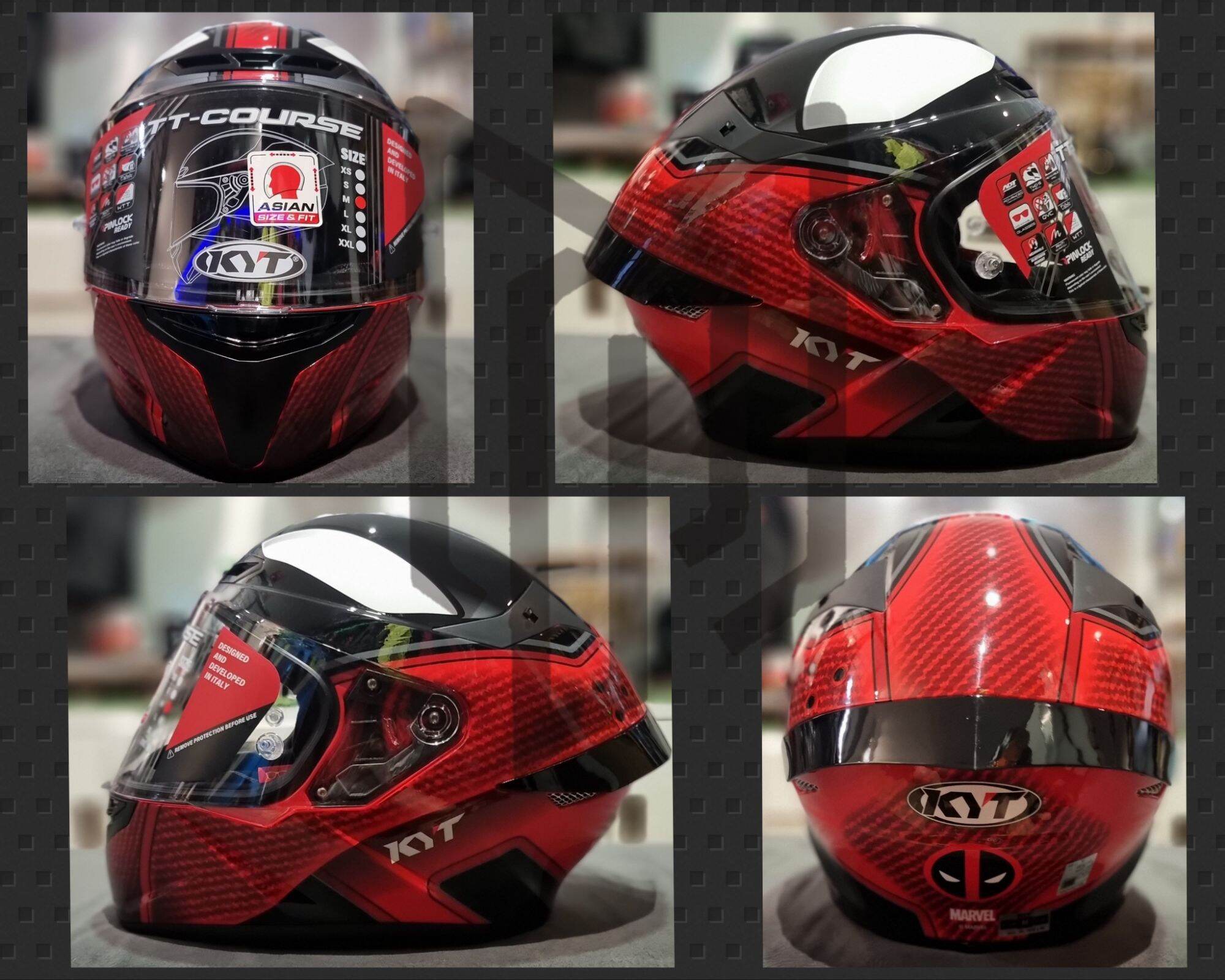 KYT HELMET TT COURSE DEADPOOL | Lazada PH