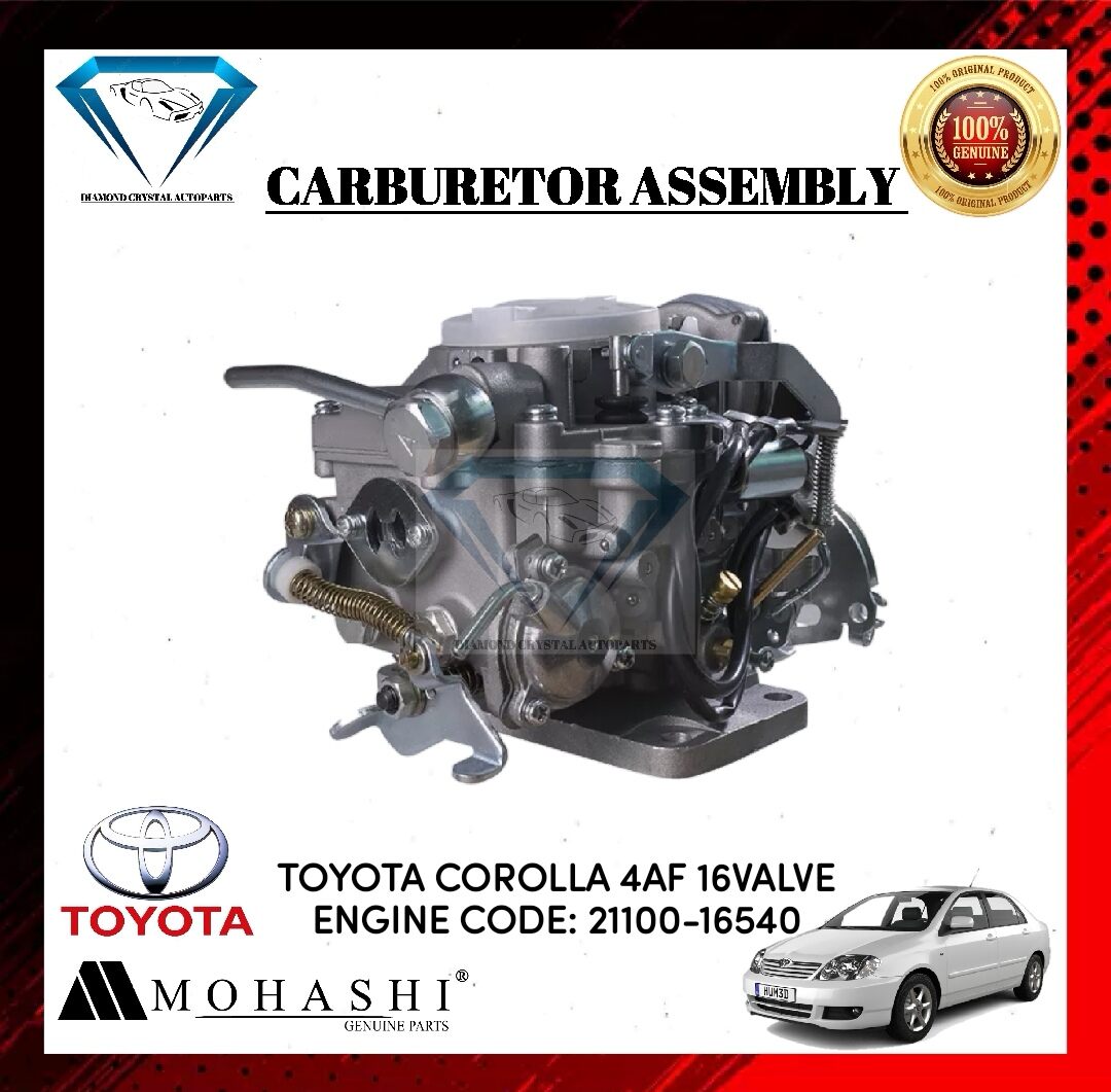 CARBURETOR ASSEMBLY TOYOTA COROLLA 4AF 16VALVE ENGINE CODE:21100-16540 ...