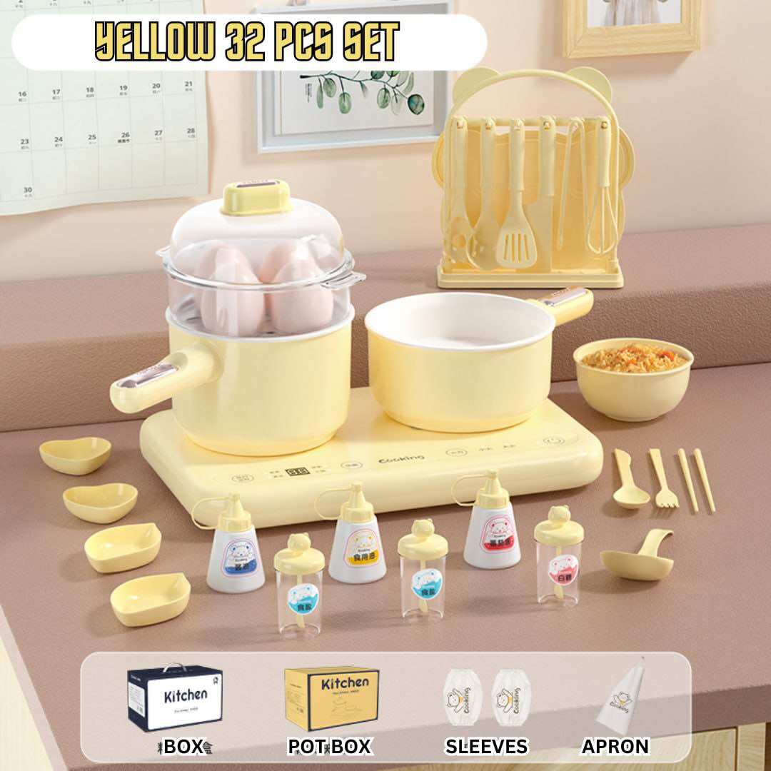 Double Stove Real Cooking set with FREE Apron and Real Cooking set with ...