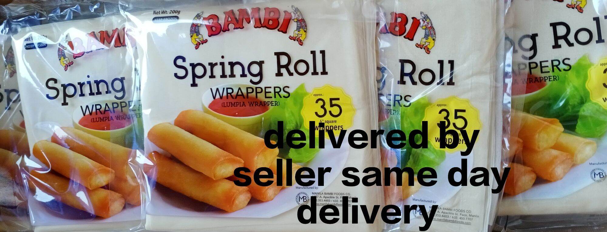 BAMBI SPRING ROLL LUMPIA WRAPPER/1box/50packs