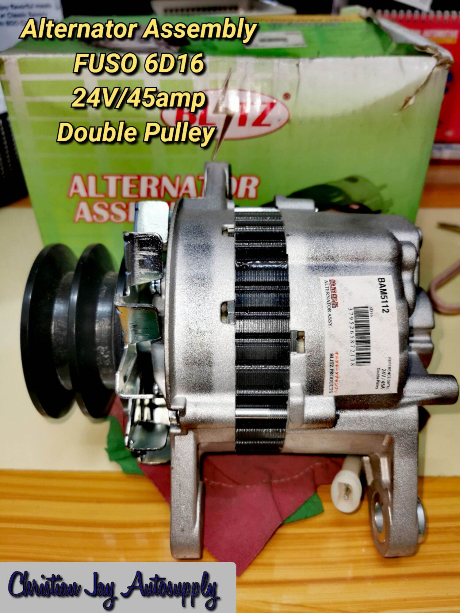 Blitz Alternator Assembly Fuso 6D16 24V/45A Double Pulley | Lazada PH