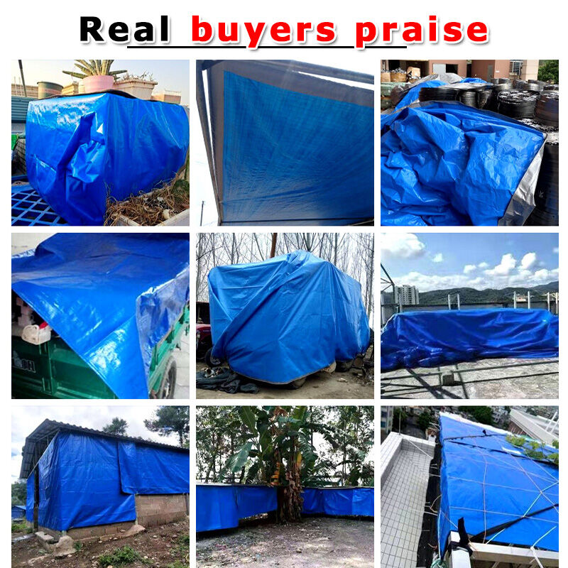 Typhoon resistant trapal waterproof makapal blue and white sale 12X18 ...