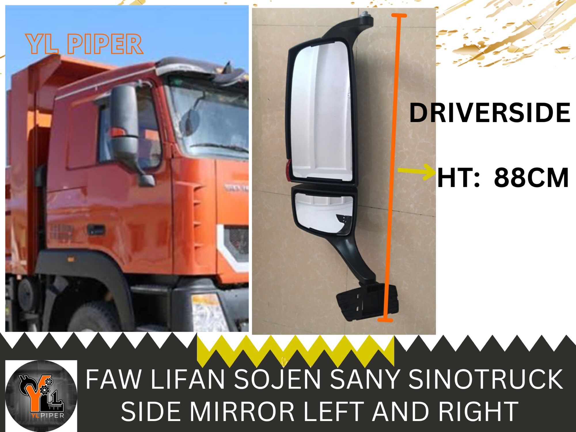 SOJEN D960 SINOTRUCK HOWO A7 FAW SANY SIDE MIRROR SIDE MIRROR