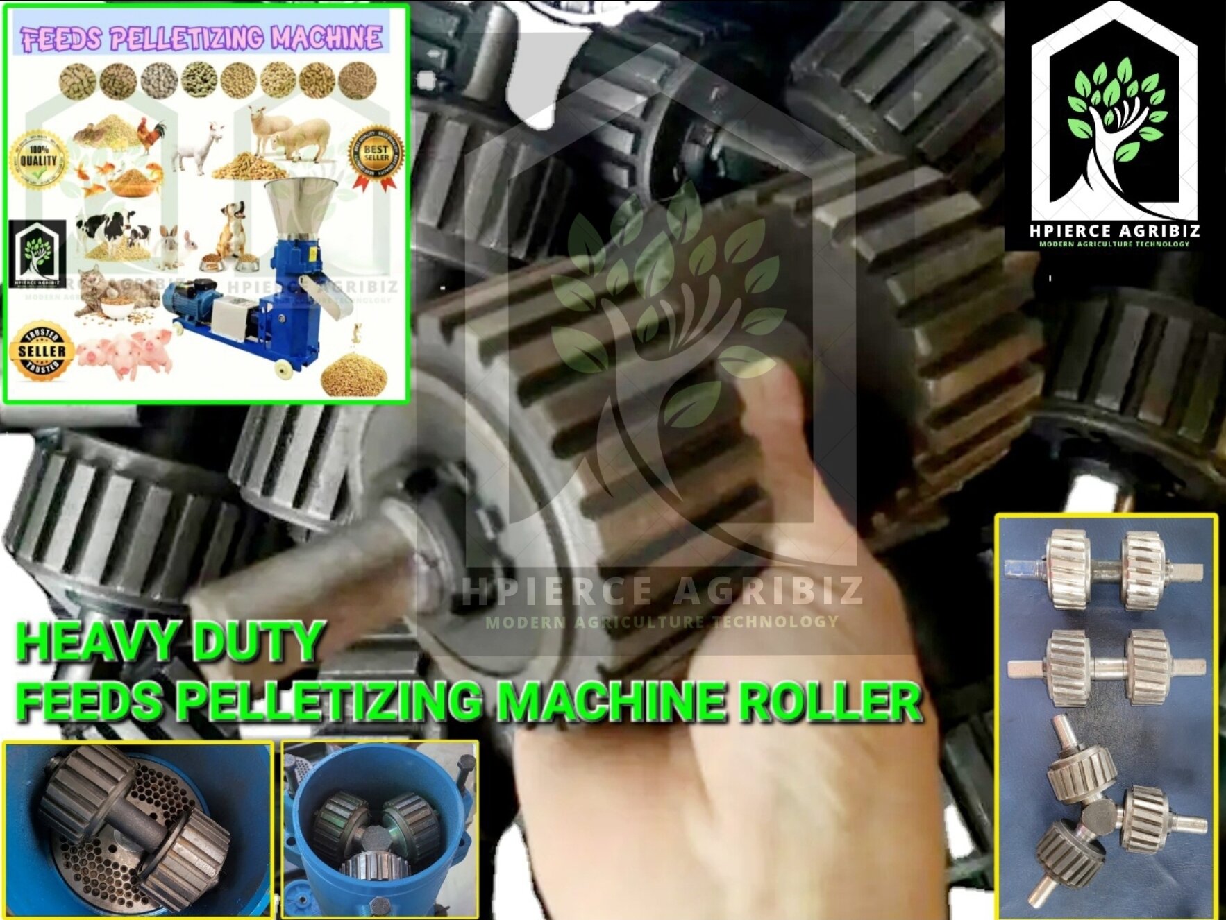 HEAVY DUTY FEED ROLLER, ANIMAL FEEDS PELLETIZING MACHINE ROLLER ...