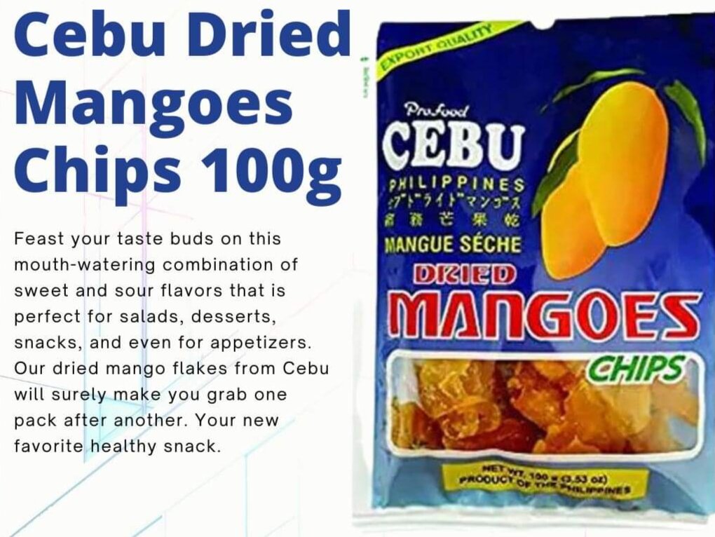 Cebu dried mango chips Export Quality in 100 grams per pack | Lazada PH
