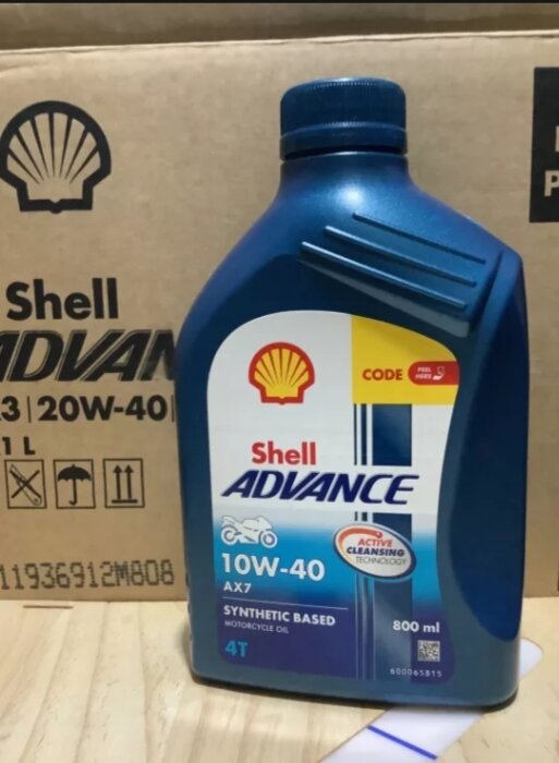 SHELL ADVANCE AX7 10W-40 800ml original | Lazada PH