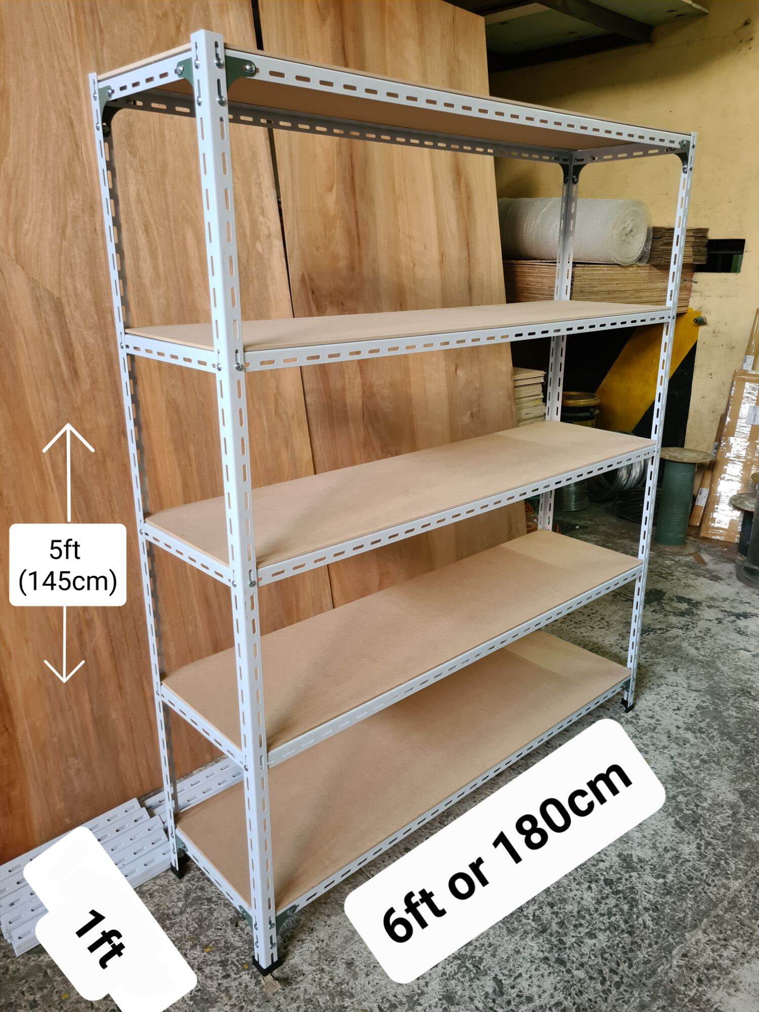 White Racks - 5ft x 6ft x 1ft - 5L (HxLxW) MDF | Lazada PH