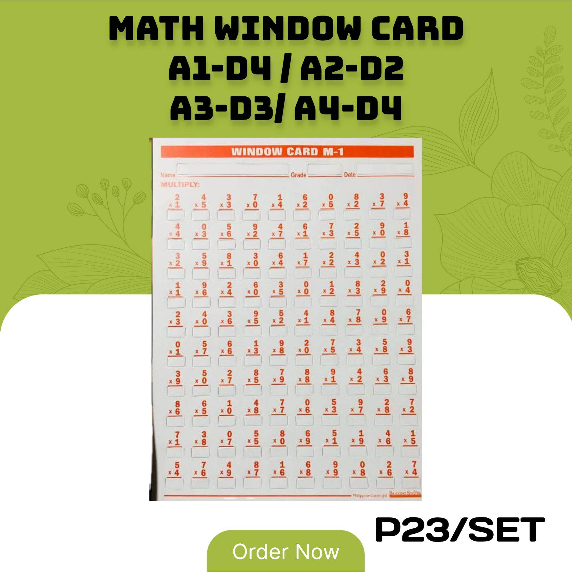 Window Card Set | Lazada PH