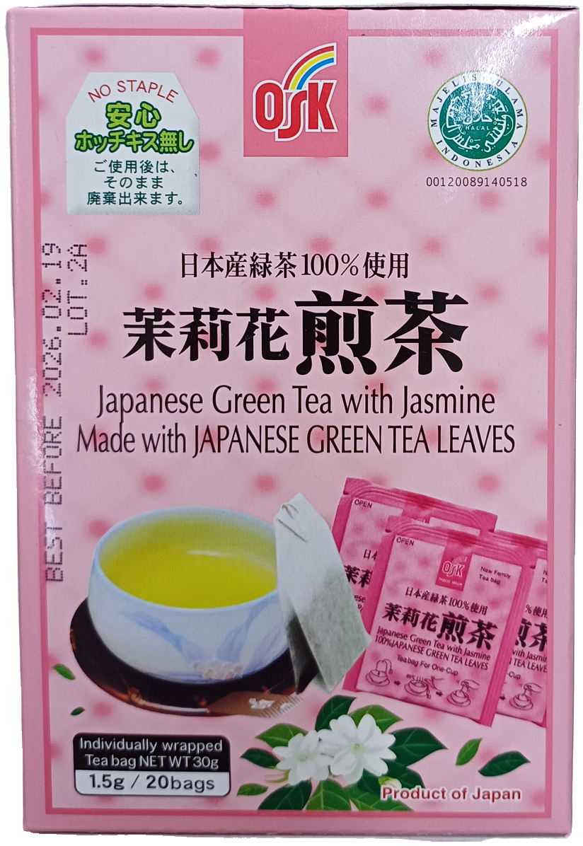 OSK Japanese Green Tea with Jasmine 30g Made with Japanese Green Tea Leaves 20 Tea Bags | Lazada PH