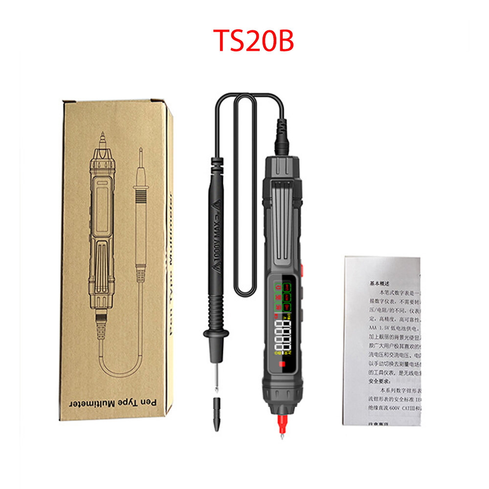 Smart Digital Multimeter 6000 Counts Non Contact Voltage Detector Pen ...
