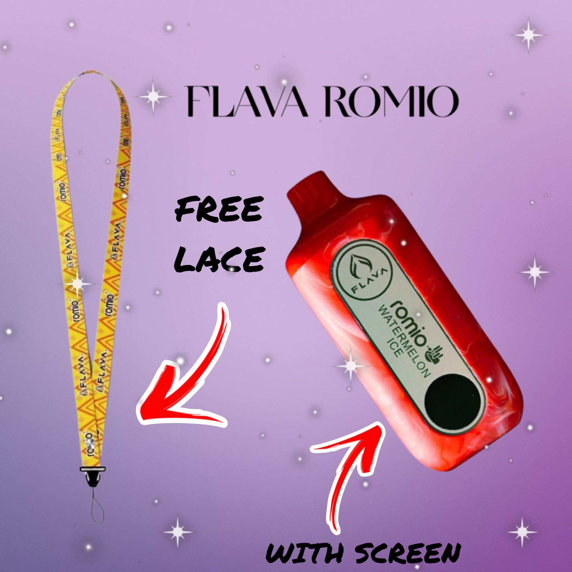 Flava Romio 9500 Free LACE 650mAH typec charging with screen | Lazada PH