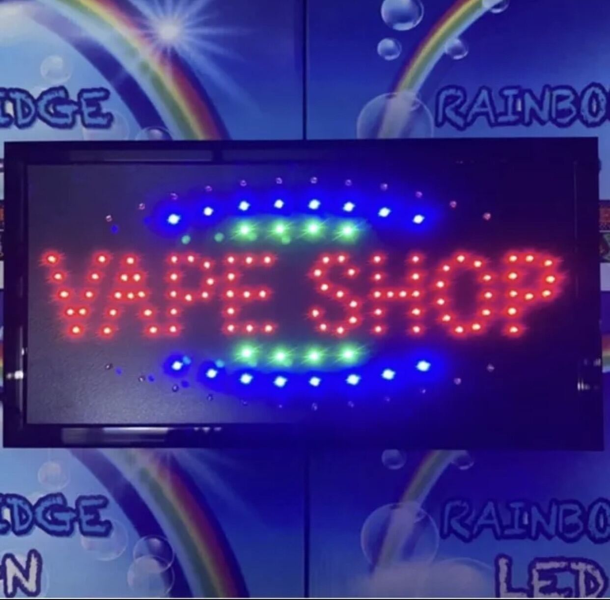 RAINBOW BRIDGE Energy saving light billboard VAPE SHOP -LEDSIGN LED ...