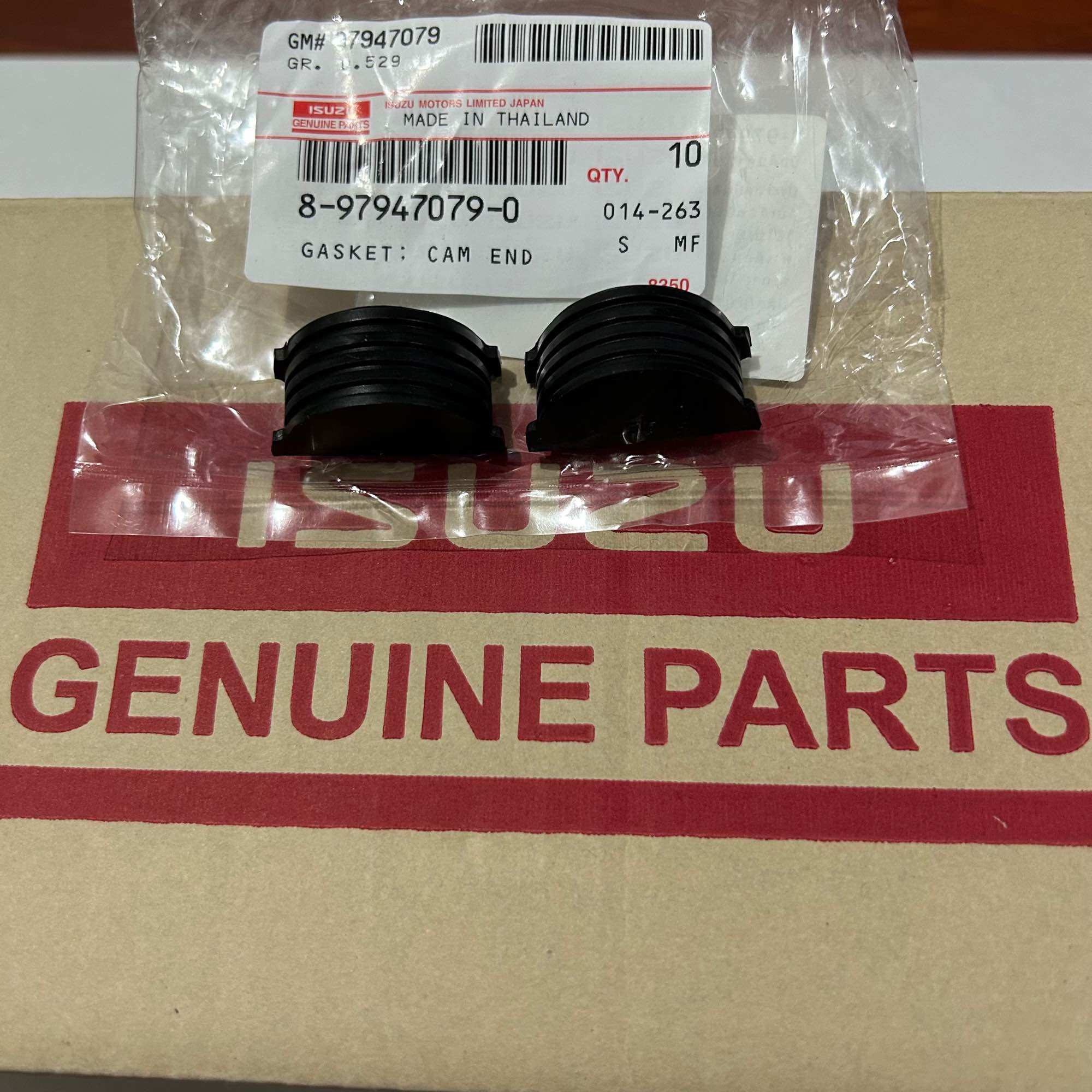 ORIGINAL/GENUINE ISUZU HALF MOON GASKET 2PCS D-max (4JJ1, 4JK1), All ...
