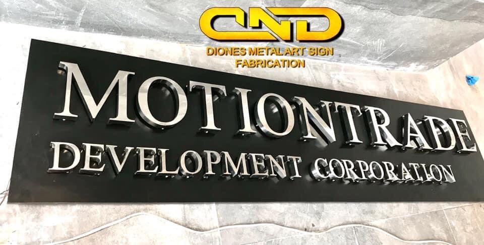 Stainless indoor signage/wall signage stainless 3D signage | Lazada PH