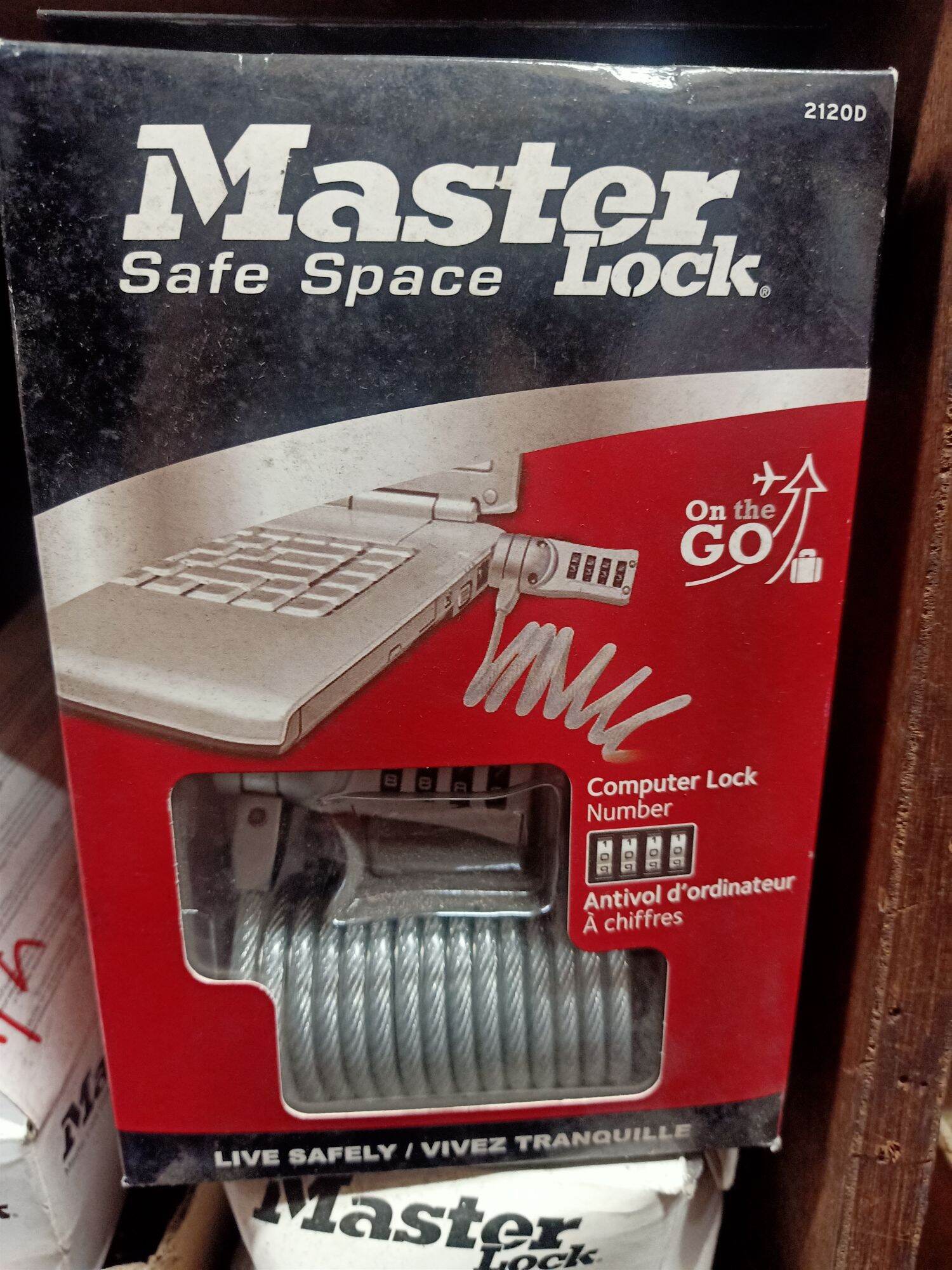 MASTER COMPUTER LOCK COMBINATION PADLOCK 4-DIGITS SECURE LAPTOP ...