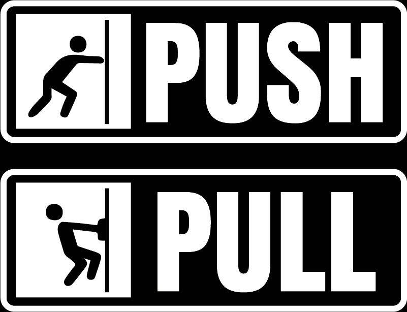 push and pull sticker sign | Lazada PH