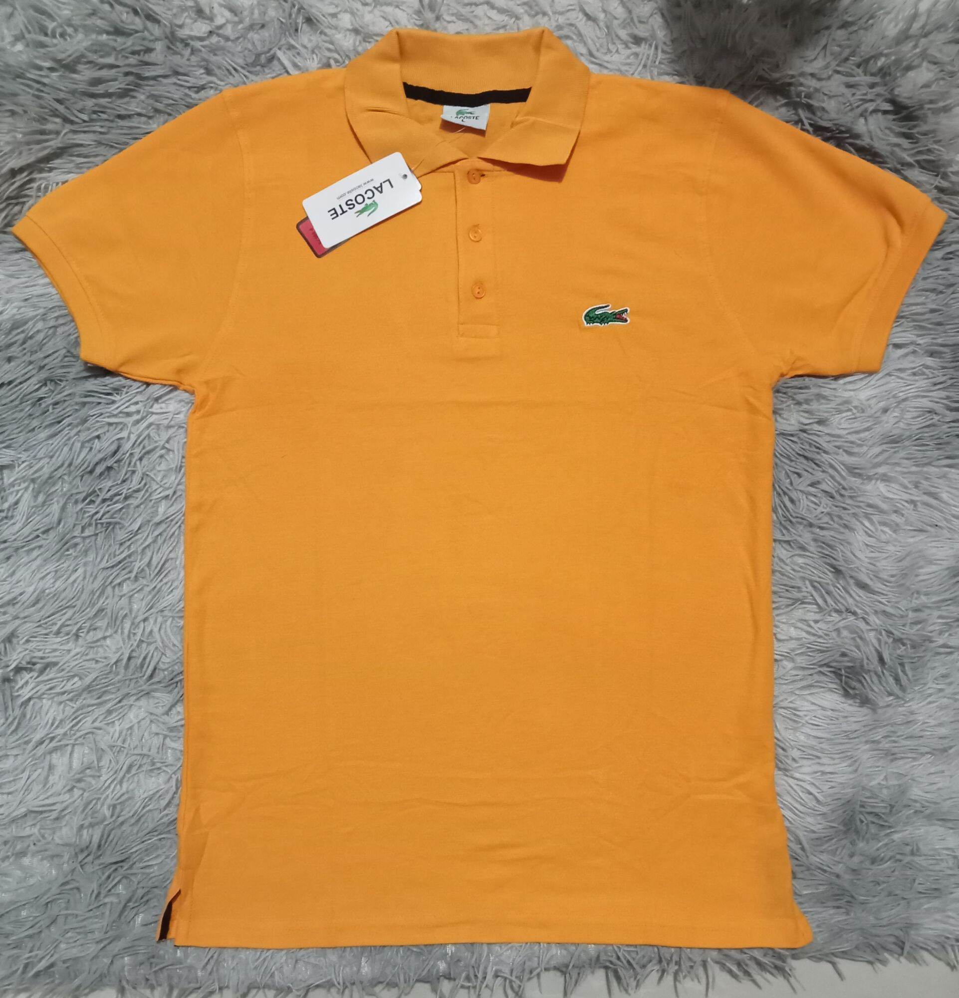 L.A.C.O.S.T.E PLAIN POLO SHIRTS FOR MEN EMBROID LOGO | Lazada PH