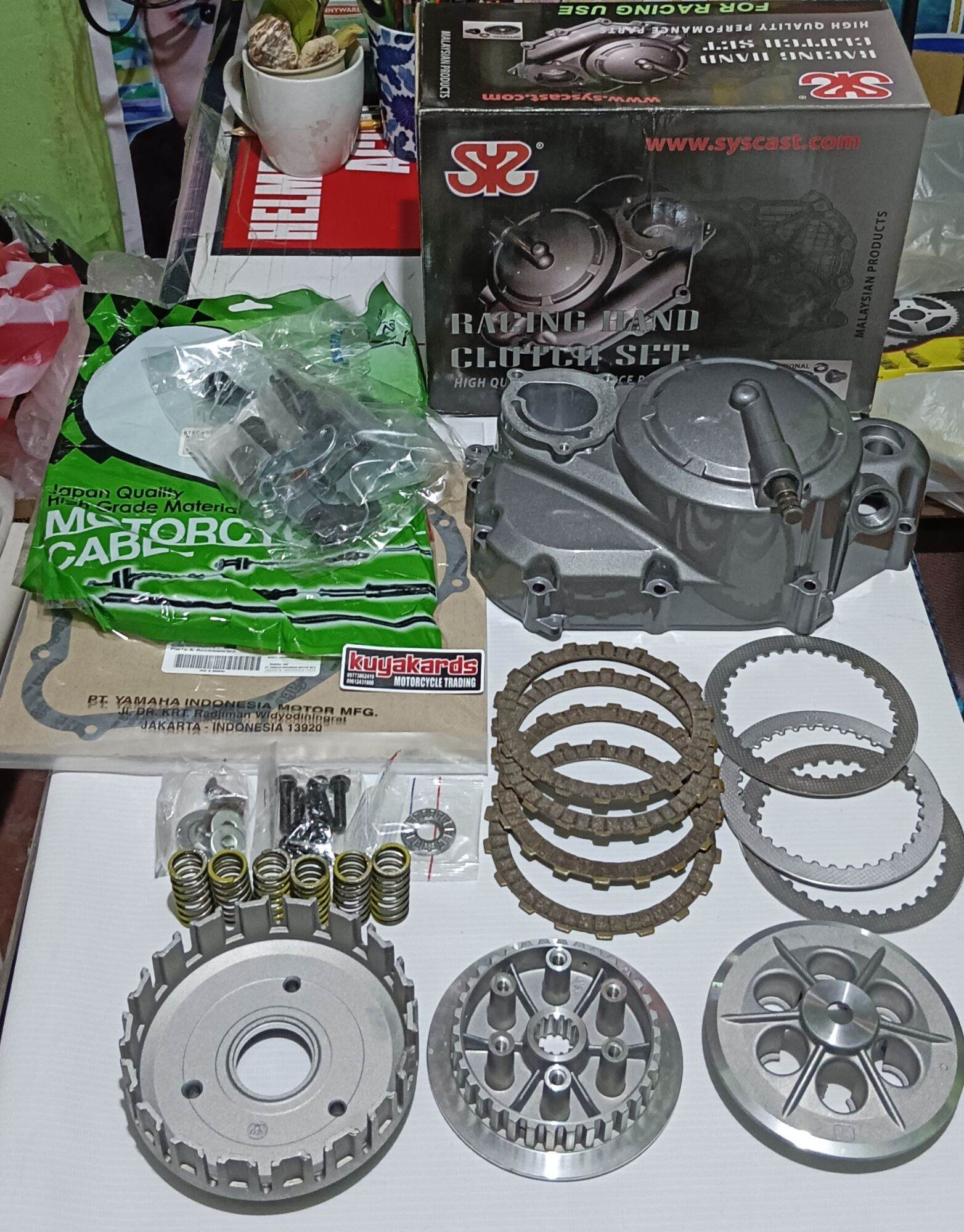 SYS V1 COMPLETE SET HAND CLUTCH KIT WITH 6SPRINGS AND 4LININGS ALL VEGA ...